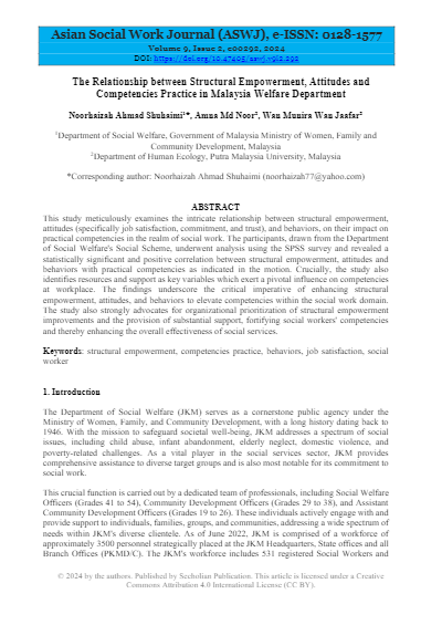 Asian Social Work Journal